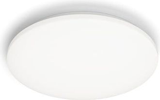 Philips Izso All-in-One Deckenleuchte inkl. Fernbedienung (40 W), dimmbare LED Leuchte mit allen Weißtönen, flexible Lichtsteuerung ohne Verkabelung, Weiß