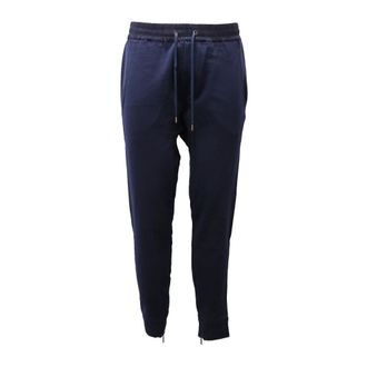 Paolo Pecora Tiefer Schritt Baumwoll-Sweatpants - - Trousers - Herren - Blau - L