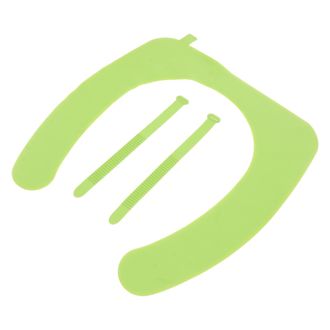 DOITOOL Silikon Toilettensitzbezug Weich und Waschbar Wiederverwendbare Toilettenmatte in Hellgr&uuml;n rutschfest und Komfortabel f&uuml;r Badezimmer und Reisen