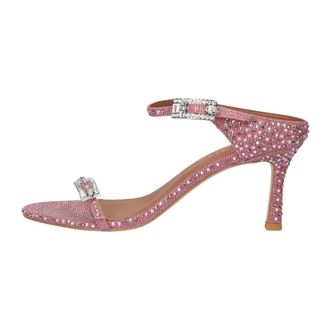 Kurt Geiger Femme, Chaussures, Rose, Taille: 38 EU Strass Double Buckle SDL Sandal
