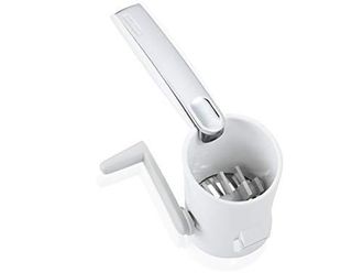 Leifheit Kräutermühle mit speziellem Häckselwerk zum Zerkleinern von getrockneten Kräutern, Kräuterschneider, Petersilienmühle für Links- und Rechtshänder, Krä