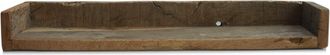 Chic Antique Altes Holzregal Wandregal aus Naturholz braun rustikales Wandboard skandinavisch Landhaus 60 cm lang