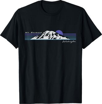 Trendy Apparel Mt. Rainier Washington Retro 90s Gradient T-Shirt