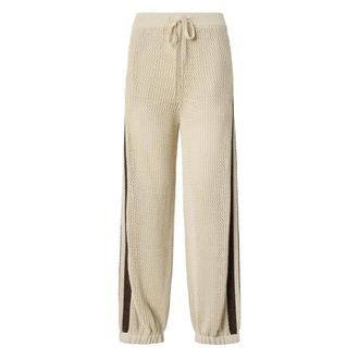 Pinko Nebulosa Pantalone Rete Sport - - Trousers - Damen - Beige - M