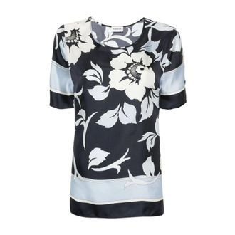 P.A.R.O.S.H. Blaue Polka Dot Bluse - - Blouses & Shirts - Damen - Mehrfarbig - XS
