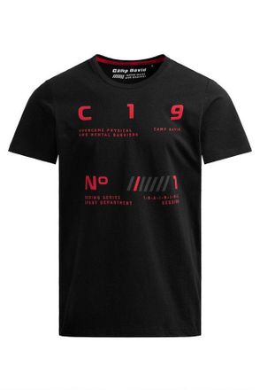 Camp David Rundhalsshirt mit reflektierenden Details
