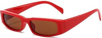 Generic Lunettes De Soleil &Agrave; Monture Fine For Hommes Et Femmes, Id&eacute;ales For Les Vacances, Trajets Domicile-travail La Conduite(Red)
