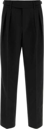 Dolce & Gabbana Homme, Pantalons, Noir, Taille: XL Pantalon Tailleur Pliss&eacute;