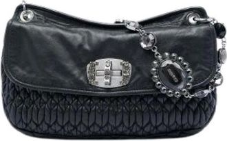 Miu Miu Sac port&eacute; &eacute;paule Pre-owned - Femme - Pre-owned - Noir - Taille: ONE Size
