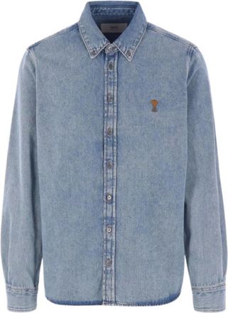 Ami Homme, Chemises, Bleu, Taille: XL Chemise Ami de Coeur