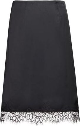 Saison 1865 kurzer Satinrock - schwarz