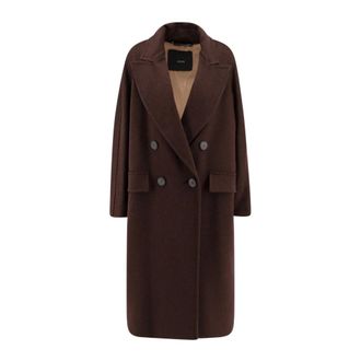 Max Mara Zweireihiger Mantel - - Coats - Damen - Schwarzk - XS