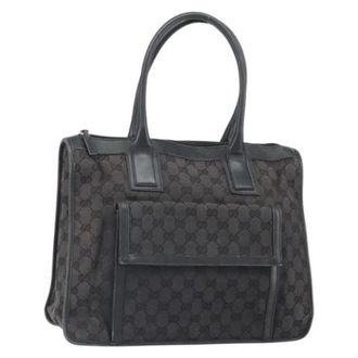 Gucci Sac &agrave; main en toile Pre-owned - Femme - Pre-owned - Noir - Taille: ONE Size