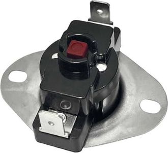 Generic Commutateur de fin de course &agrave; haute temp&eacute;rature en acier inoxydable pour four &agrave; r&eacute;initialisation manuelle 220 &deg;C, contr&ocirc;leur de s&eacute;curit&eacute; compatible a