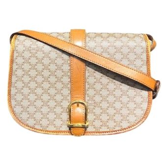 Celine unisex, Pre-owned, Brun, Taille: ONE Size Sac bandouli&egrave;re en plastique Pre-owned