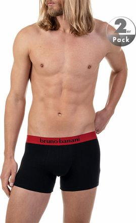 Bruno Banani Herren Trunks rot Baumwolle & Mix unifarben