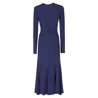 Alberta Ferretti Femme, Robes, Bleu, Taille: 36 FR Robe Enver en Satin