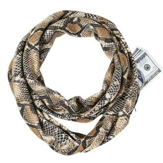 Generico &Eacute;charpe &agrave; imprim&eacute; serpent : &eacute;charpe &eacute;l&eacute;gante pour femme, ch&acirc;le l&eacute;ger et chaud avec poche zipp&eacute;e | Accessoire pour dames filles voyage de mariage anniv