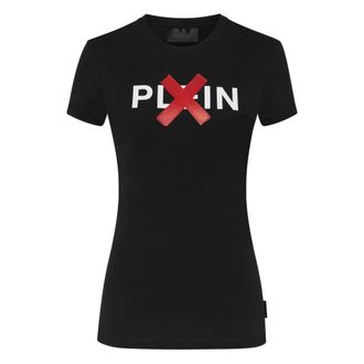 Philipp Plein Femme, Tops, Noir, Taille: 42 FR T-Chemises