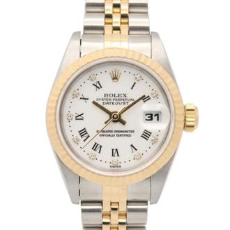 Rolex Montre Datejust Vintage doccasion - Femme - Pre-owned - Blanc - Taille: ONE Size
