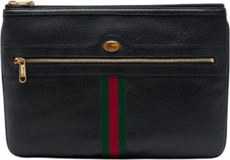 Gucci Sac pochette vintage doccasion - Femme - Pre-owned - Noir - Taille: ONE Size