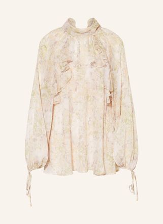 Mrs & Hugs Mrs & Hugs Schluppenbluse Mit Volants rosa