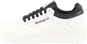 Reebok Unisexs Club C Megacourt Tennis Shoes, White Chalk Black, 36.5 EU