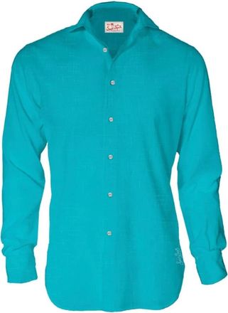 MC2 Saint Barth Homme, Chemises, Vert, Taille: XL Chemise en lin Pamplona