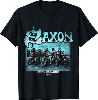 Saxon Offiziell Saxon Never Surrender Heavy Metal Band Retro Album T-Shirt