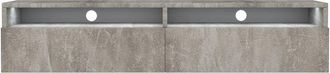 Selsey Selsey - rednaw - Meuble tv - 140 cm - b&eacute;ton - avec led - scandinave - moderne