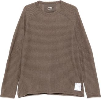 SATISFY Waffle-knit Raglan-sleeve Sweater