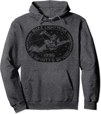 Disney Pixar Toy Story Buzz Lightyear Black And White 1995 Pullover Hoodie
