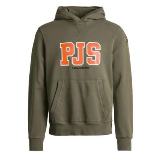 Parajumpers Kapuzenpullover mit PJS-Print - - Sweatshirts & Hoodies - Herren - Gr&uuml;n - 2XL