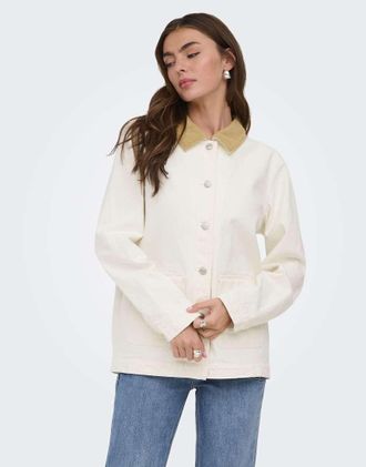 Only Veste en jean - &Eacute;cru-Neutral