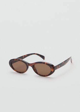 Mango Lunettes de soleil monture plastique chocolat - Femme - Taille unique - MANGO