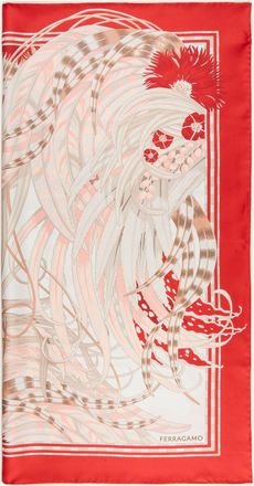 Ferragamo Ferragamo Seidentuch rot