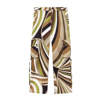 Pucci Femme, Pantalons, Multicolore, Taille: 42 FR Pantalon Cargo Imprim&eacute; Iride