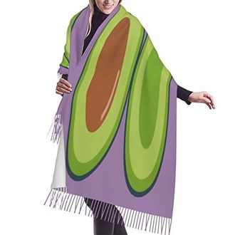 Generic Avocat Rouge Écharpe Femme Quotidien Glands Foulard Doux Echarpe Cadeau