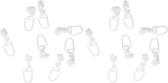 Gardinia Drehgleiter f&uuml;r 4 mm Laufkanal wei&szlig;, Zutreffend, 20 (Packung mit 2)