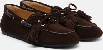 Miu Miu Mocassins en daim &agrave; perles