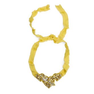 Red Valentino Femme, Accessoires, Jaune, Taille: ONE Size Fabric Necklace