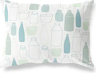 Bonamaison Le Jardin du Lin Kissenbezug Zierkissenbezug Motiv Zufälliges Kissenbezug, Für Bett, Auto, Sofa, Haus, Wohnzimmer, Schlafzimmer, Dekoration, 45x60 Cm 