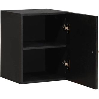 vidaXL vidaXL Meuble mural Noir 38 x 33 x 48 cm Bois de mangue massif
