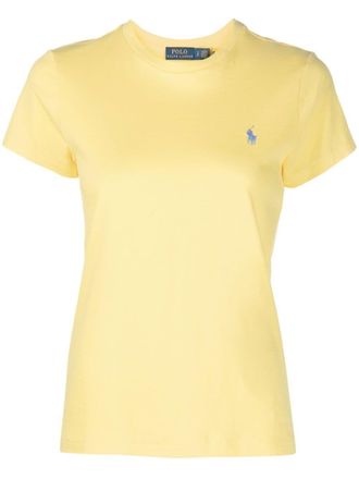 Polo Ralph Lauren t-shirt &agrave; logo Polo Pony - Jaune