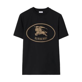 Burberry Knight-stamp Cotton T-shirt