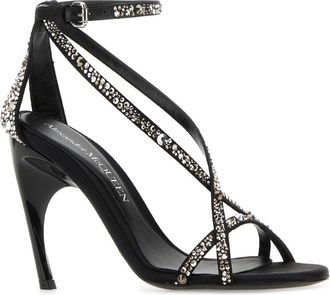 Alexander McQueen Blackcrystal Nylon - Sole: Calf Sandali / Sandal