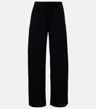 Leset Gerade Hose Ari aus Crêpe