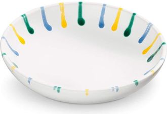 Gmundner Keramik Schale groß Füllmenge : 0.2 Liter Buntgeflammt Geschirr, handgemacht in Österreich