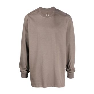 Rick Owens Lang&auml;rmeliges T-Shirt mit Rundhalsausschnitt - - Sweatshirts & Hoodies - Herren - Braun - S
