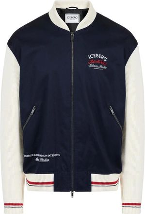 Iceberg Homme, Vestes, Bleu, Taille: XL Veste Gabardine Coupe Confort